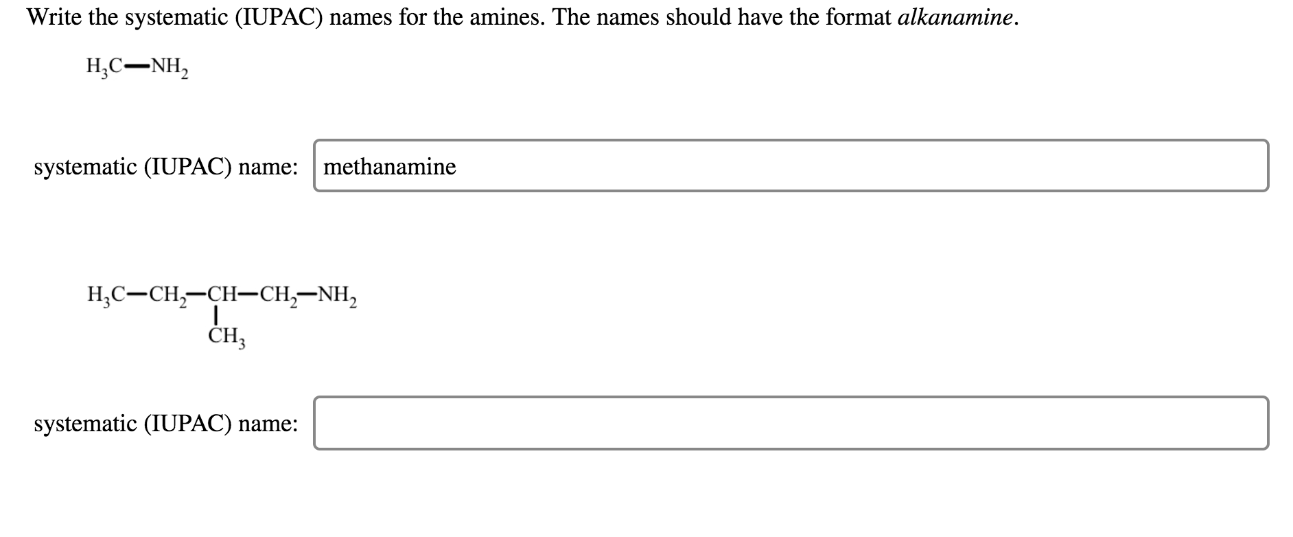 Solved Write the systematic (IUPAC) names for the amines. | Chegg.com