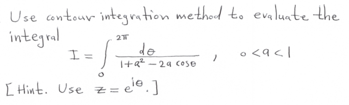 Solved Use contour integration method to evaluate the | Chegg.com