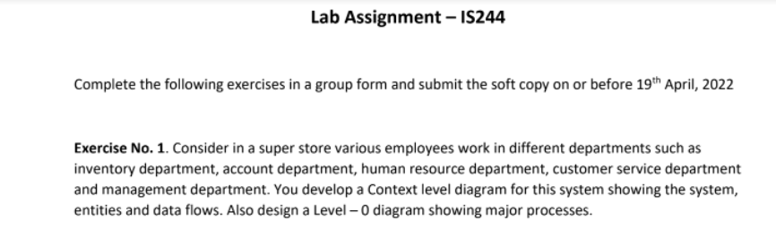 Solved Lab Assignment - 1S244 Complete the following | Chegg.com