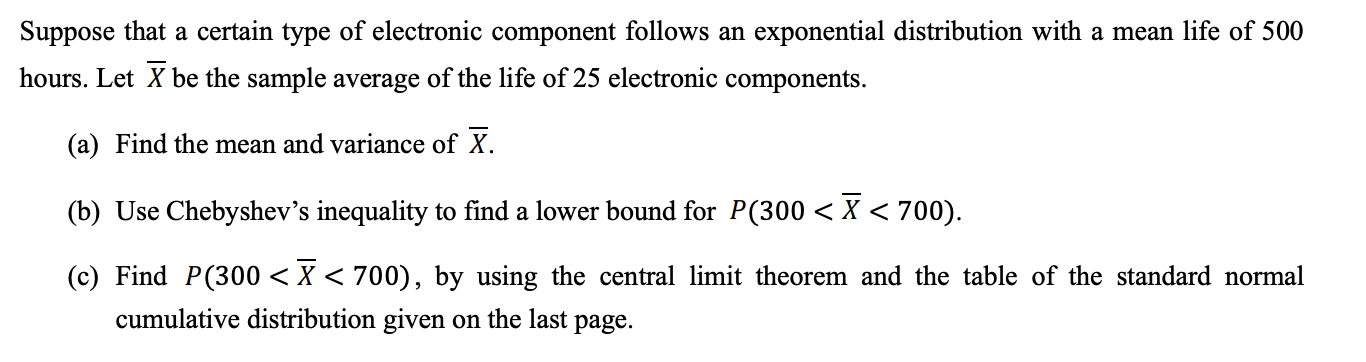 Solved Suppose That A Certain Type Of Electronic Component