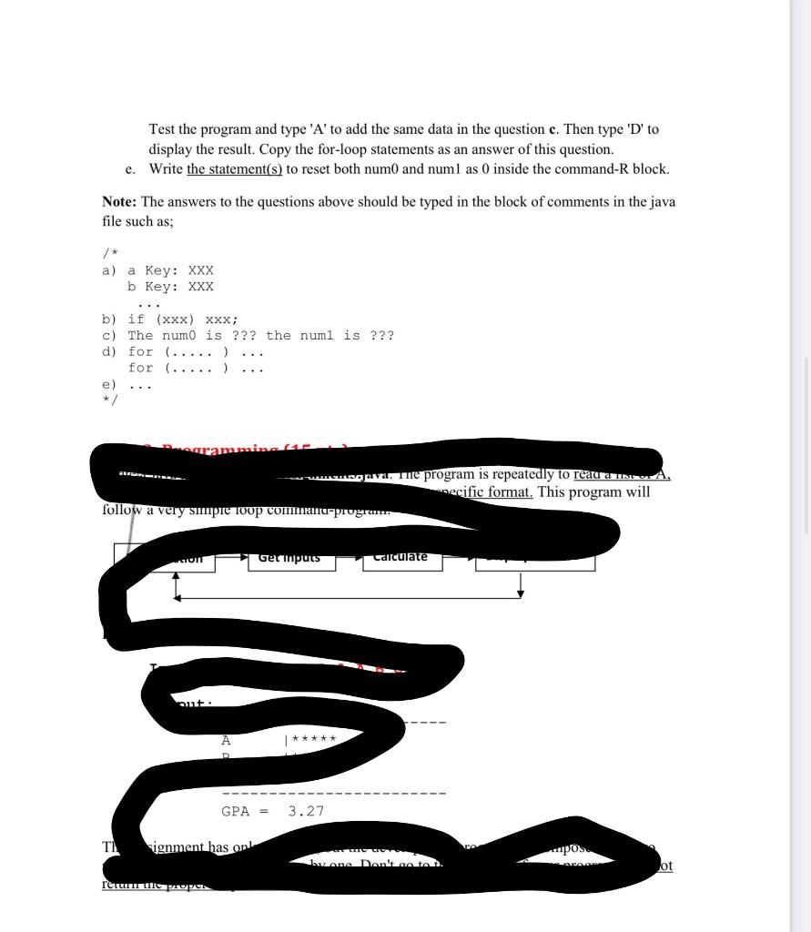 Solved Part 1: Writing Exercise: (5 pts) The following are | Chegg.com