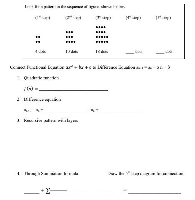 Solved Look for a pattern in the sequence of figures shown | Chegg.com