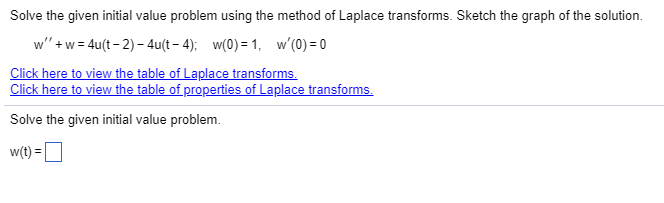 Solved Solve the given initial value problem using the | Chegg.com