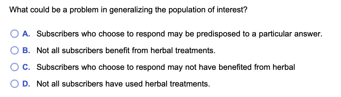 Solved Is the sampling method used random? A. | Chegg.com