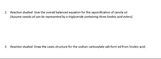 Solved Reaction studied: Give the overall balanced equation | Chegg.com