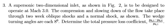 Solved siona net, as sho 3. A supersonic two-dimensional | Chegg.com