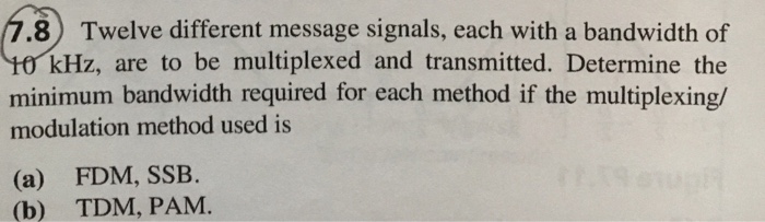 Solved Twelve different message signals, each with a | Chegg.com