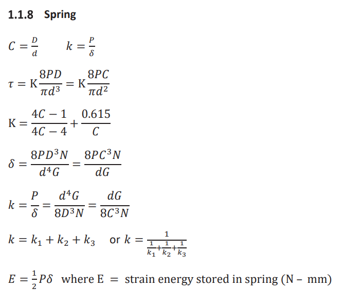 Solved CHAPTER 9 - SELECTION OF SPRING EXAMPLE 1 It is | Chegg.com