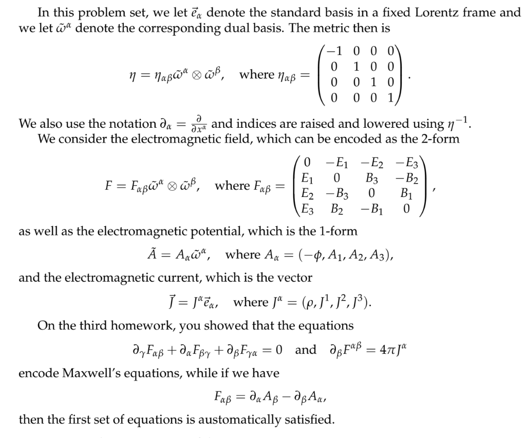 Solved In this problem set, we let eα denote the standard | Chegg.com