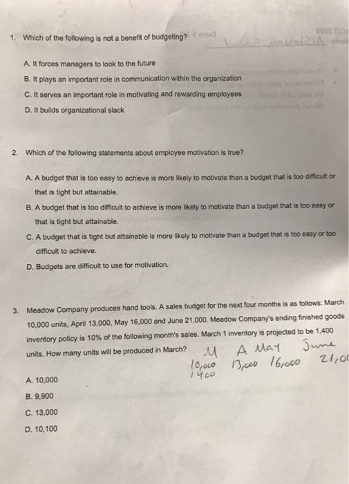 Solved ocos 1. Which of the following is not a benefit of | Chegg.com