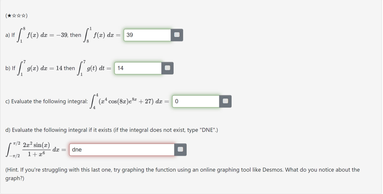 Solved (***hat(∼)hat(∼)hat(r))a) ﻿If ∫18f(x)dx=-39, ﻿then | Chegg.com