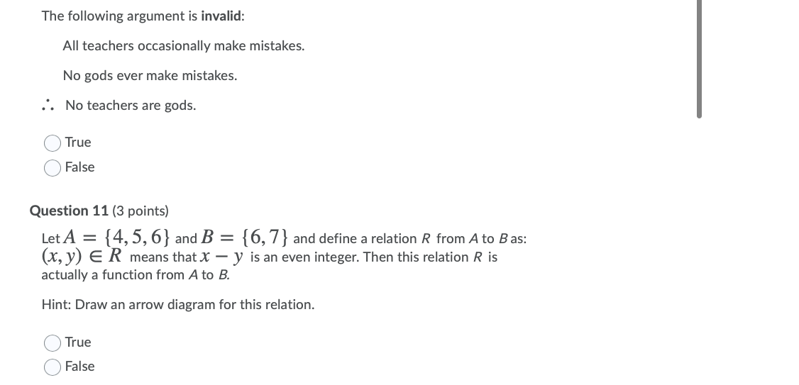 Solved The following argument is invalid: All teachers | Chegg.com