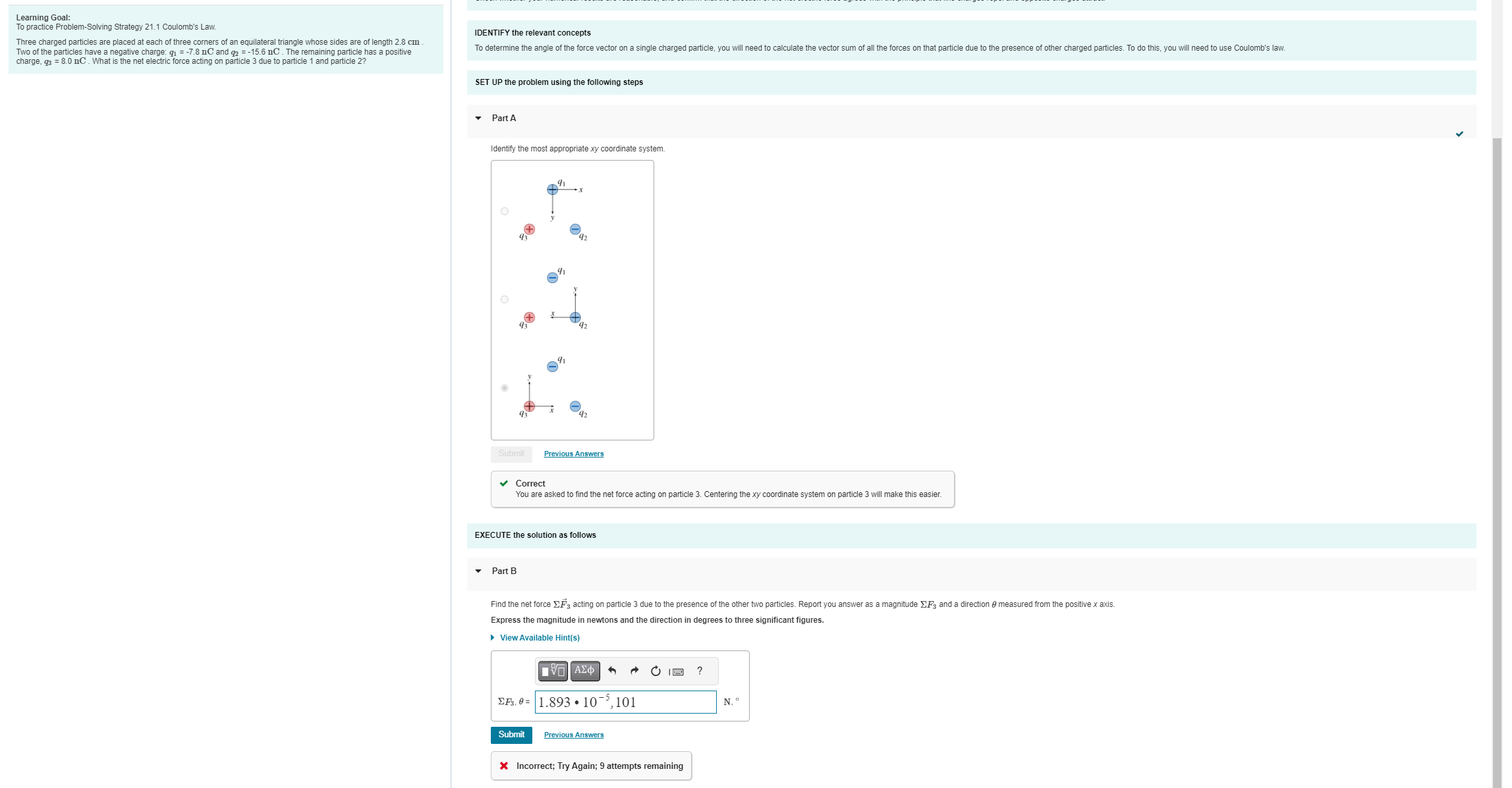Solved SET UP the problem using the following stepsPart | Chegg.com