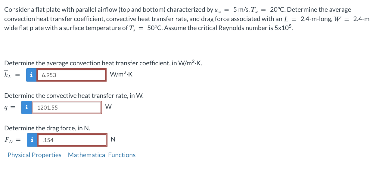 Solved Consider a flat plate with parallel airflow (top and | Chegg.com