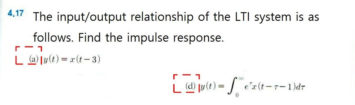 Solved - 4,17 The input/output relationship of the LTI | Chegg.com