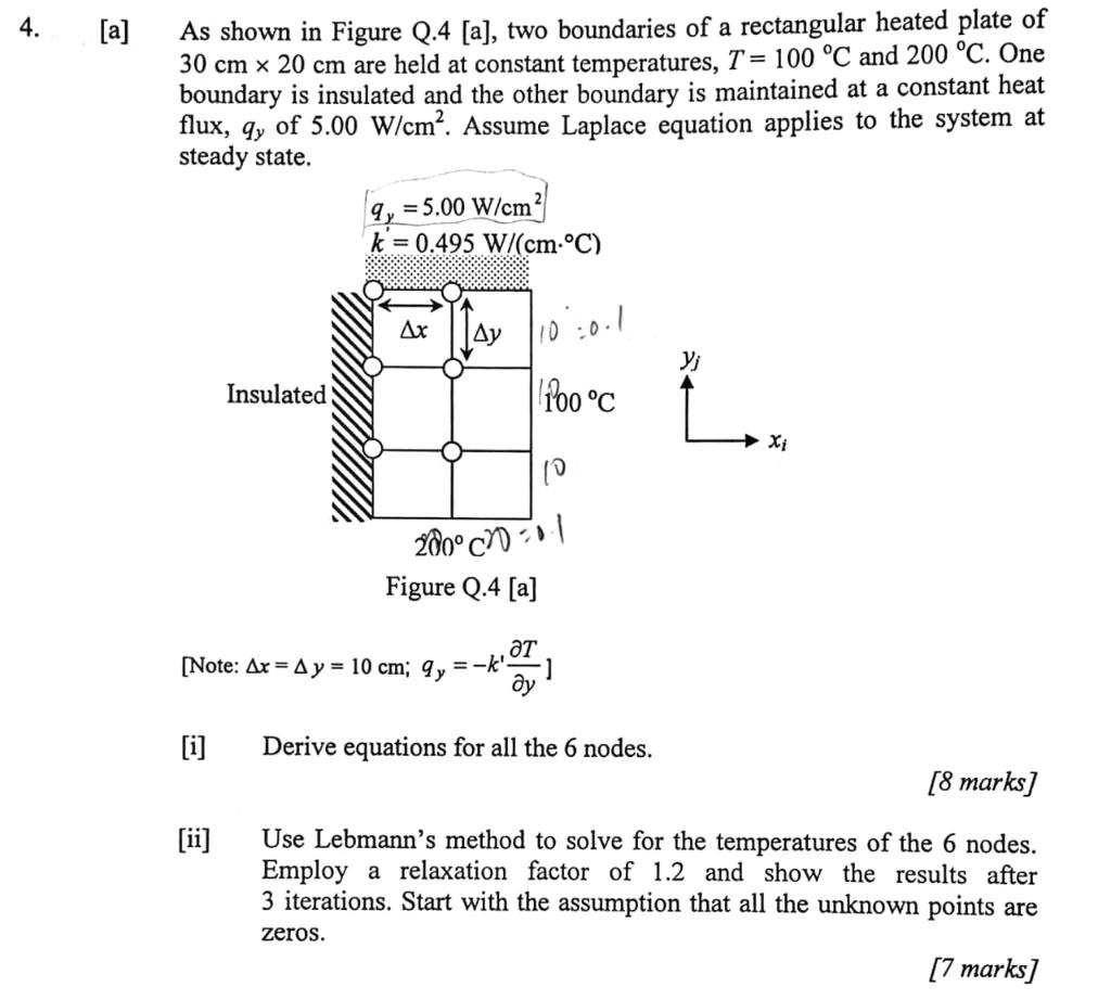4. [a] As shown in Figure Q.4 [a], two boundaries of | Chegg.com