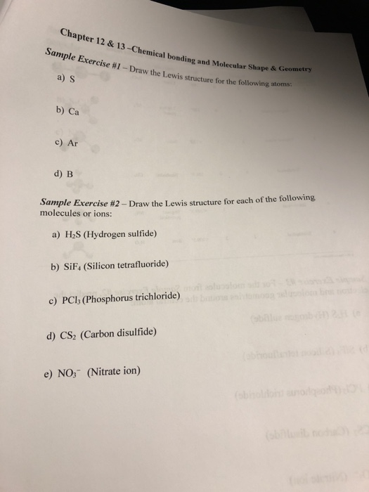 Solved Exercise H3 Name the following compounds: a) NO b) | Chegg.com