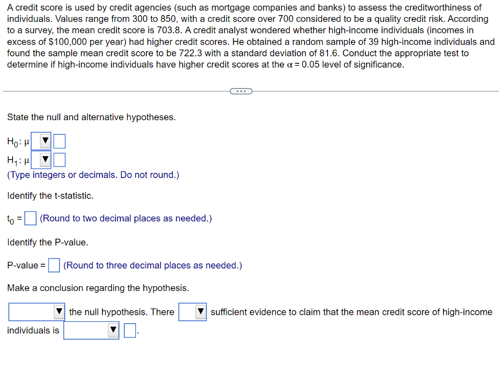 Solved A credit score is used by credit agencies (such as | Chegg.com