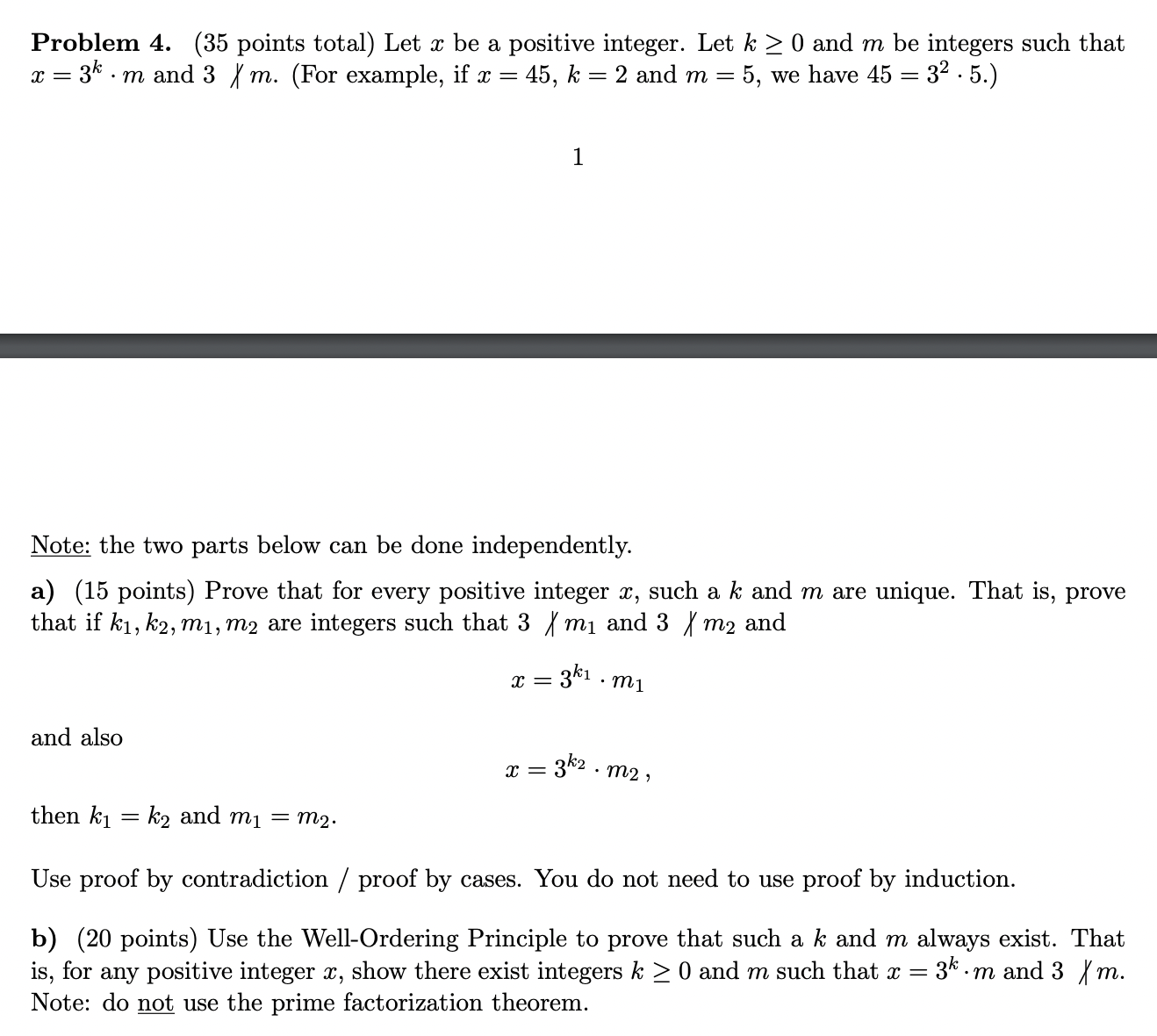 Solved Problem 4. (35 points total) Let x be a positive | Chegg.com