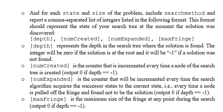 Solved Assignment Summary: The search algorithms you are | Chegg.com