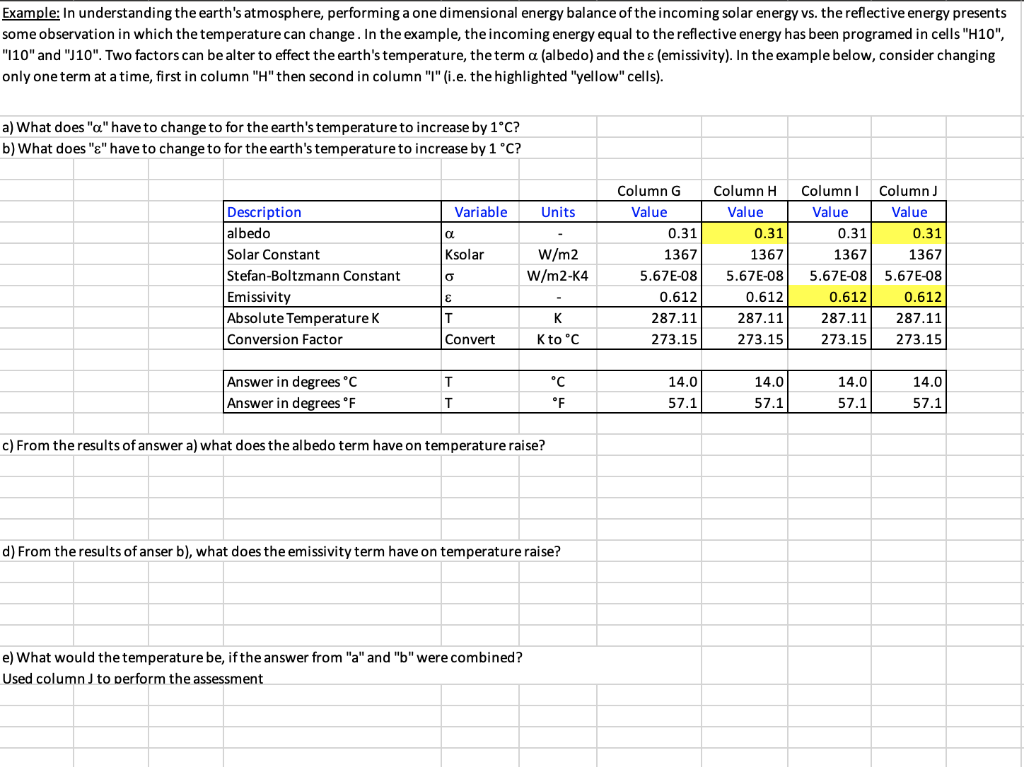 Solved Example: In understanding the earth's atmosphere, | Chegg.com