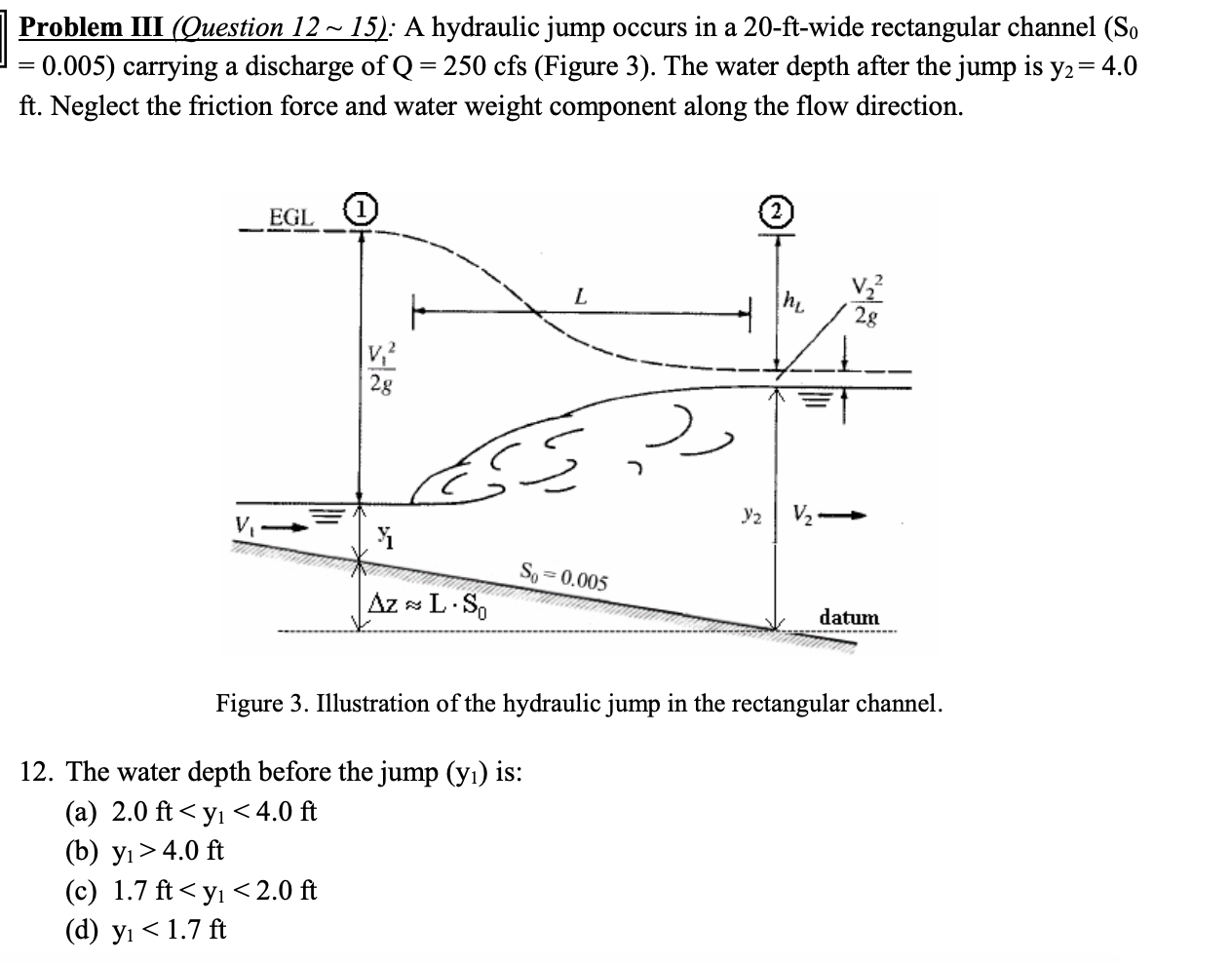 Solved A concrete rectangular channel (n = 0.015) carries a | Chegg.com