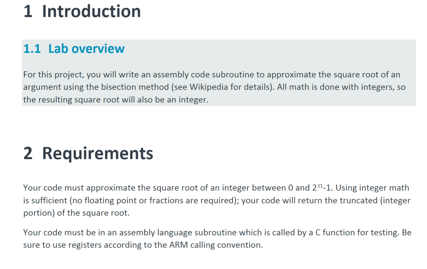 Solved Approximate Square Root With Bisection Methodinput