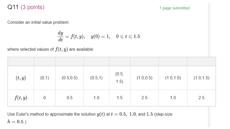 Solved Q11 (3 points) 1 page submitted Consider an initial | Chegg.com Solved Q11 (3 points) 1 page submitted Consider an initial | Chegg.com