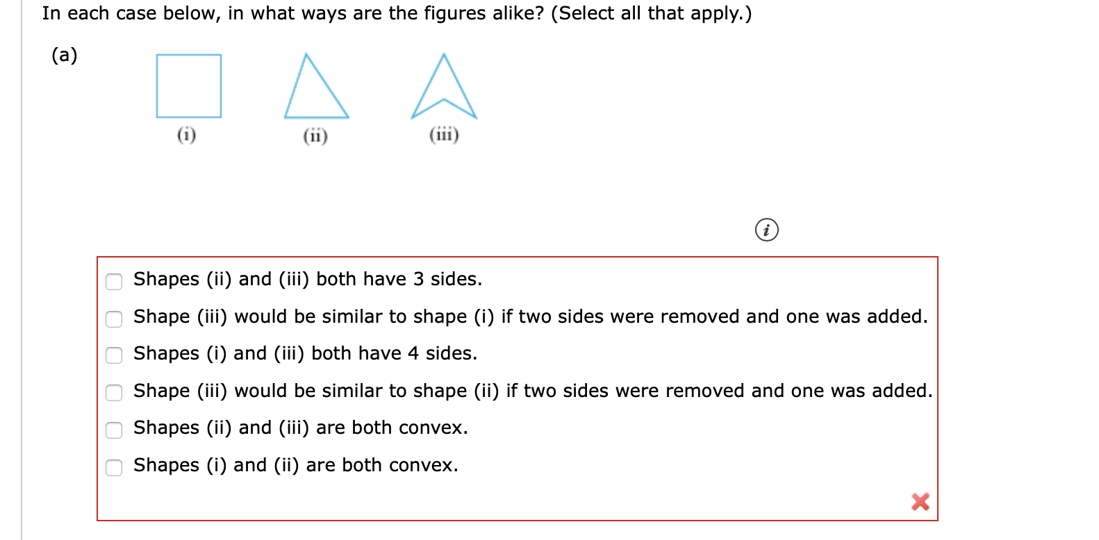 Solved In each case below, in what ways are the figures | Chegg.com
