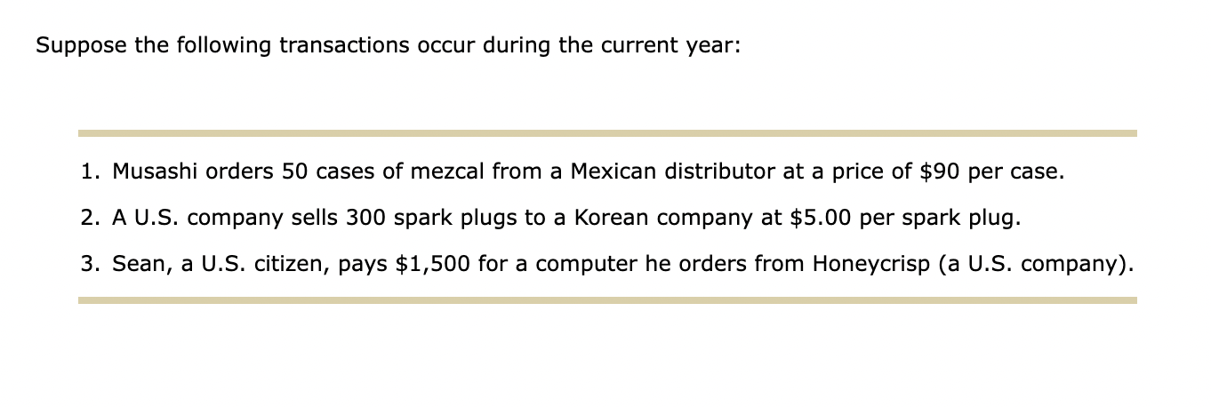 Solved Suppose the following transactions occur during the | Chegg.com
