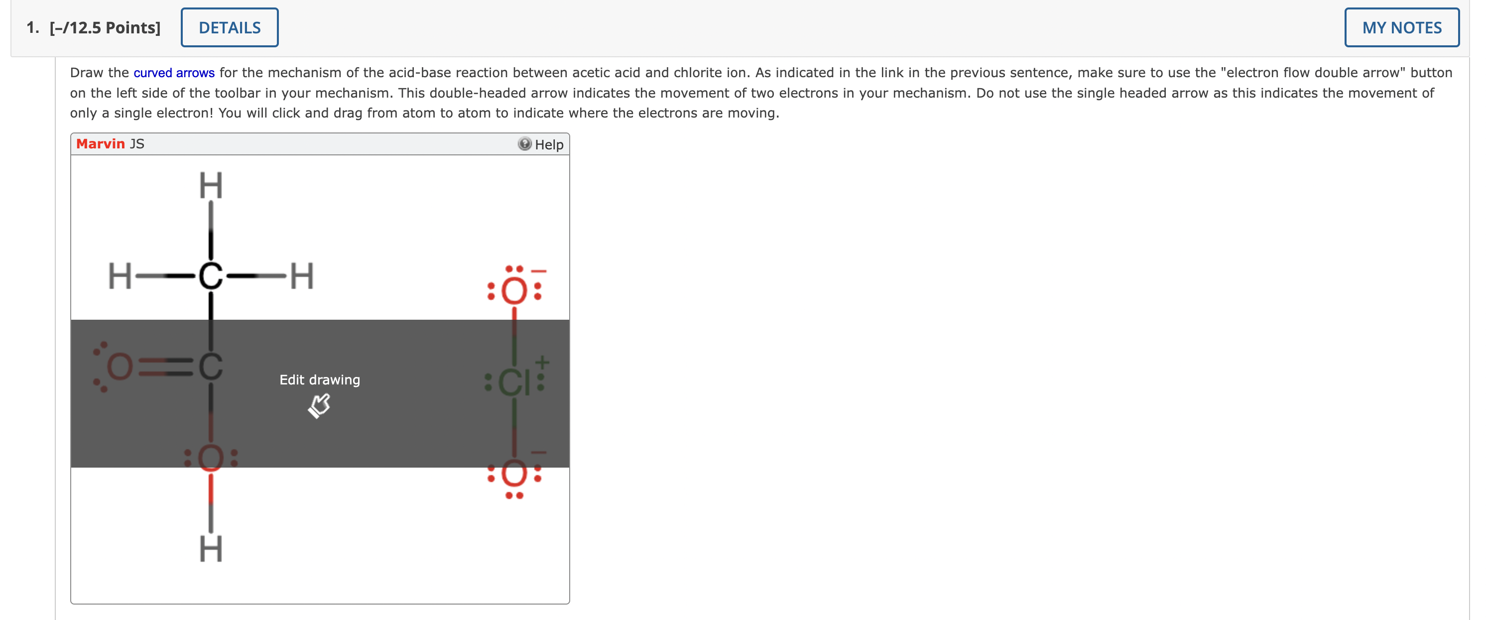 Solved only a single electron! You will click and drag | Chegg.com