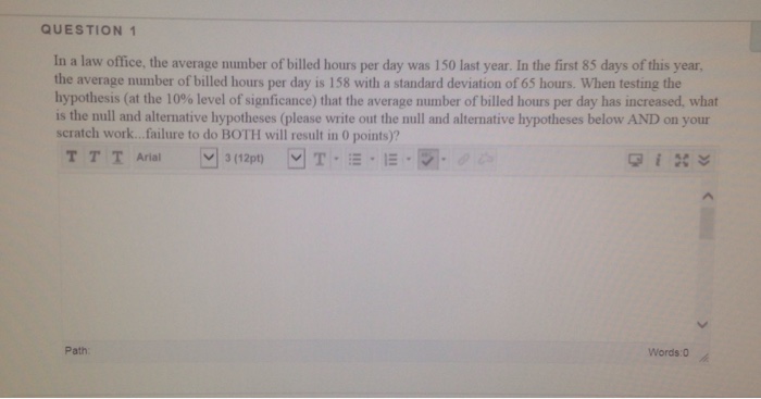 Solved State Ho and Ha and include any formulas used to | Chegg.com