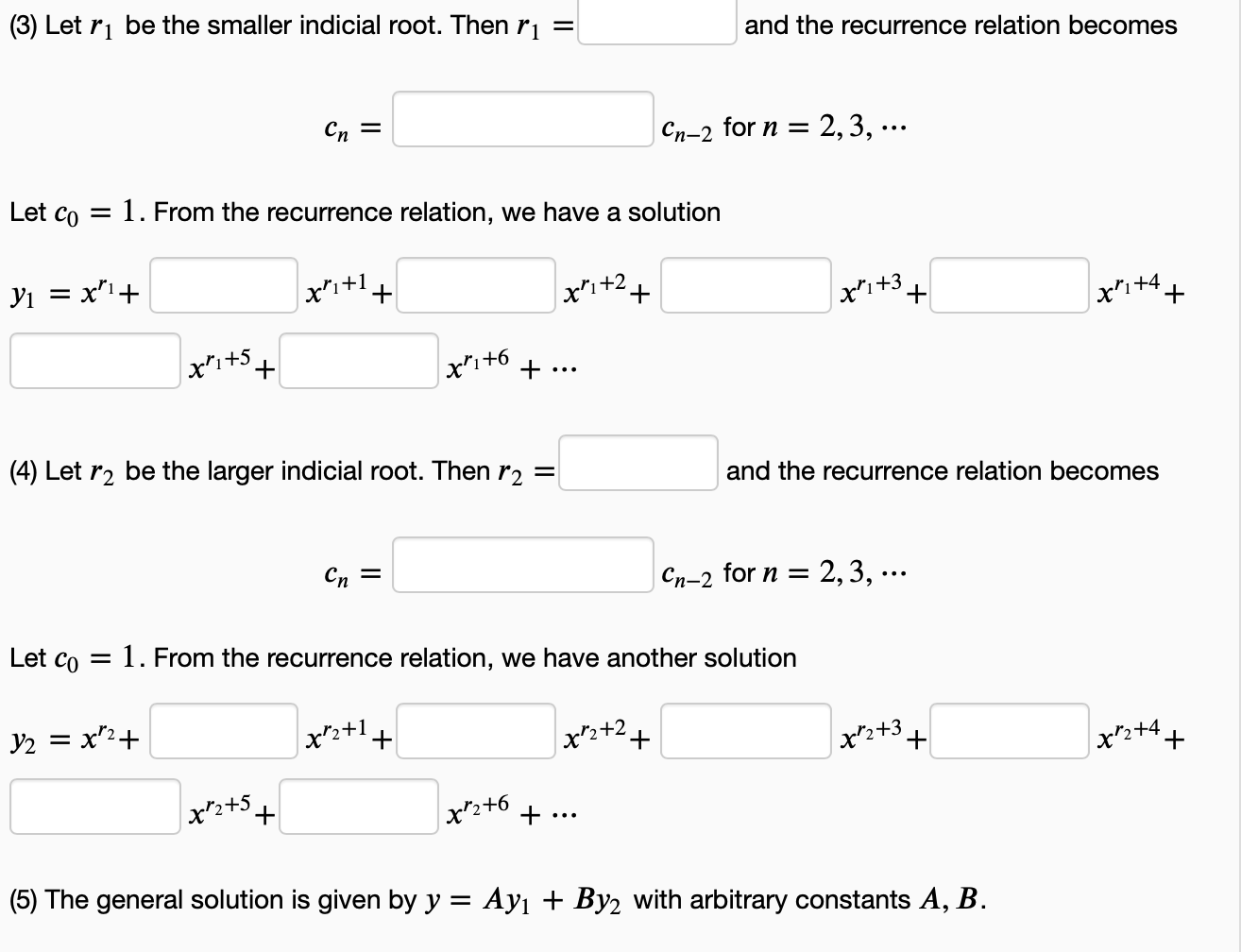 Solved The Second Order Equation 3xy 10y Xy 0 Has A Chegg
