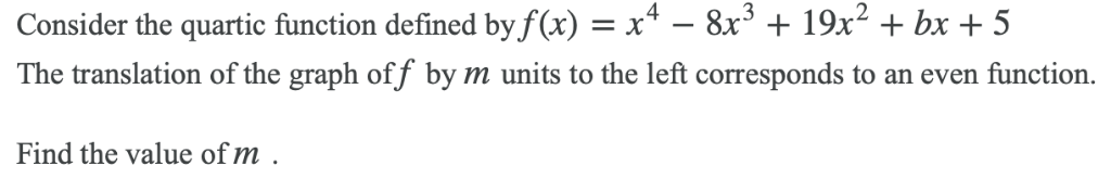 Solved Consider the quartic function defined by f(x) x4 - | Chegg.com
