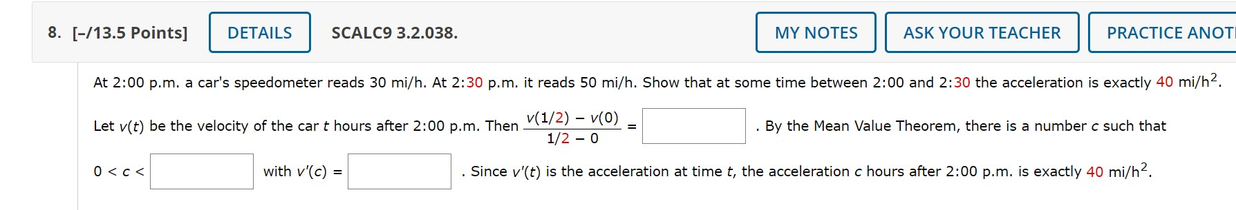 Solved et f(x)=(x−3)−2. Find all values of c in (2,5) such | Chegg.com