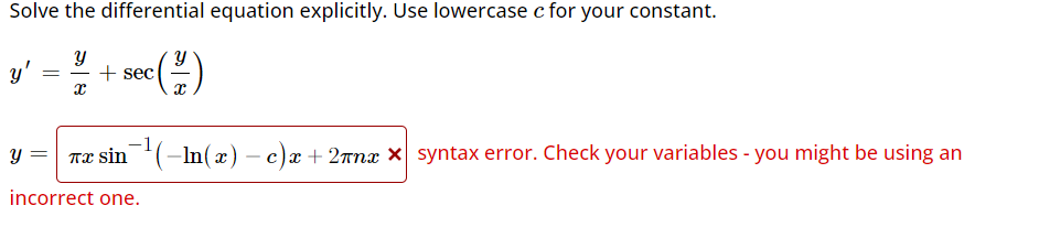 Solved Solve the differential equation explicitly. Use | Chegg.com