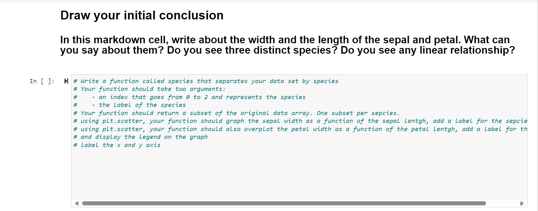 Solved Draw Your Initial Conclusion In This Markdown Cell