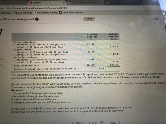 Solved Sharp Manufachure X tion.com/flow/connect.html ure | Chegg.com