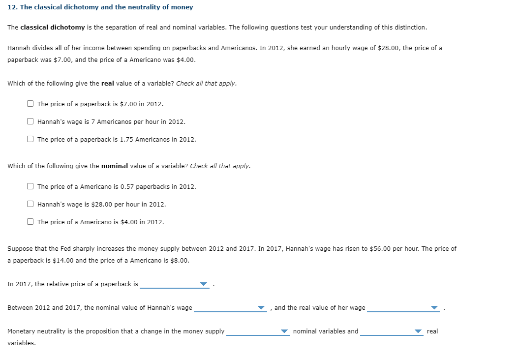 Solved The classical dichotomy is the separation of real and | Chegg.com