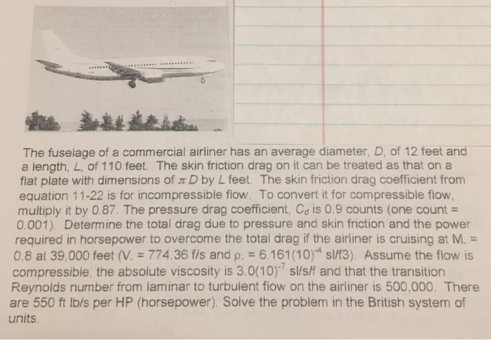 Solved 5 The fuselage of a commercial airliner has an | Chegg.com