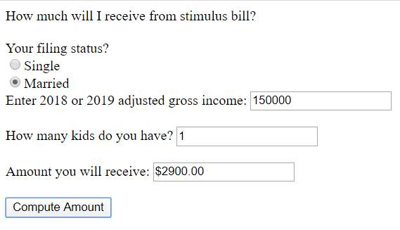 Solved Stimulus Bill Calculator: Congress just passed a $2 | Chegg.com