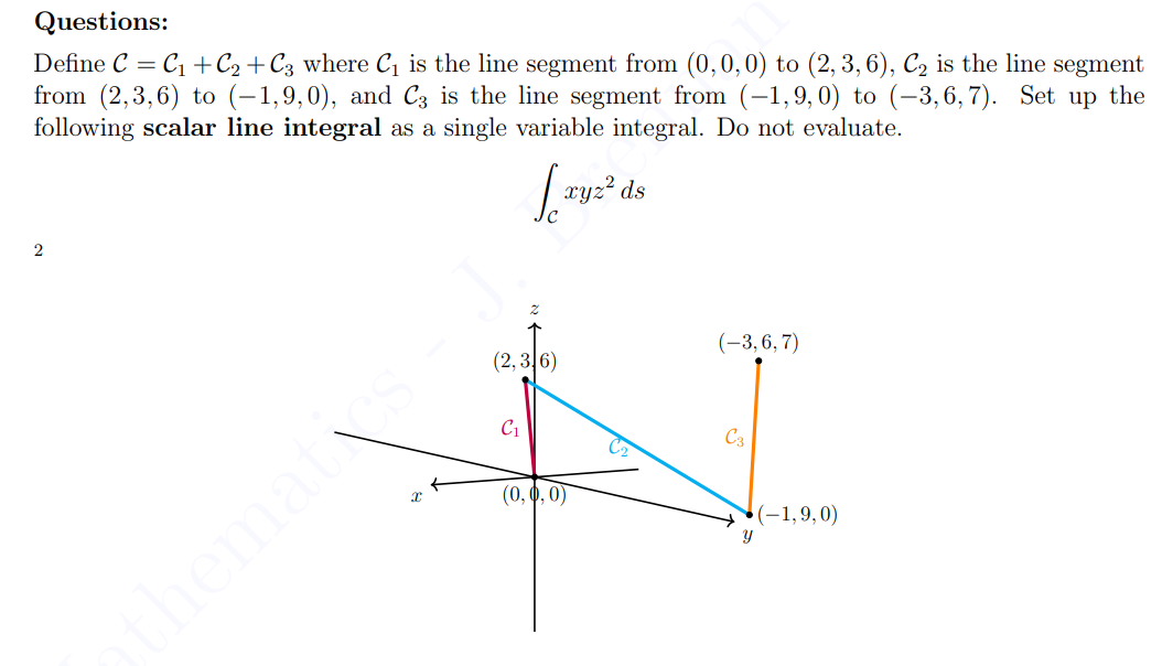 Solved Questions: Define C=C1+C2+C3 where C1 is the line | Chegg.com