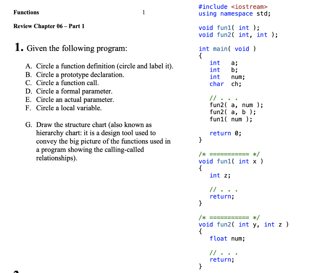 Solved Functions 1 Include Using Namespace Std Review 4955