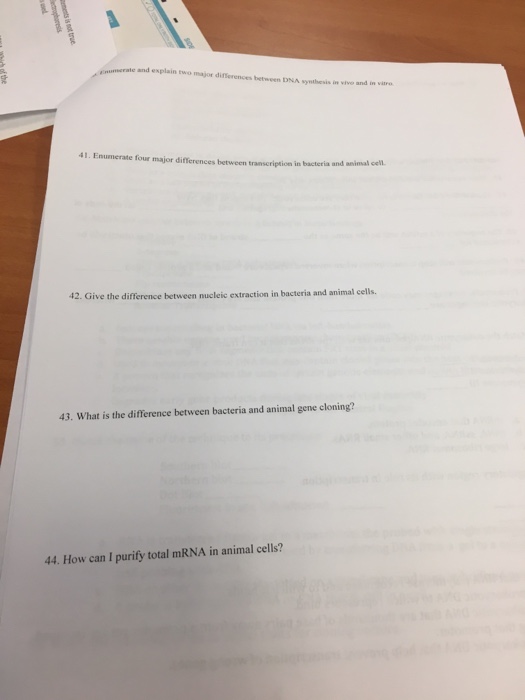 Solved Enumerate and explain two major difference between | Chegg.com