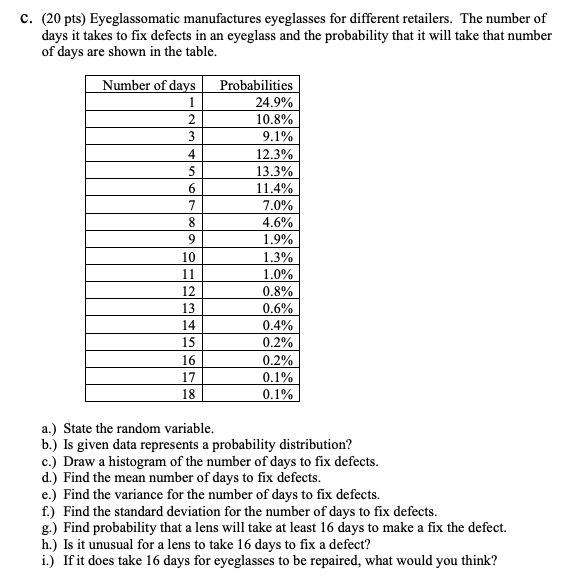 Solved Part I (40 points): Counting and Discrete Probability | Chegg.com