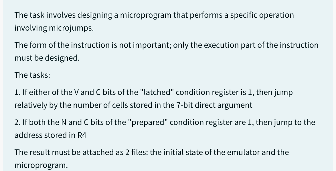 Solved The task involves designing a microprogram that | Chegg.com