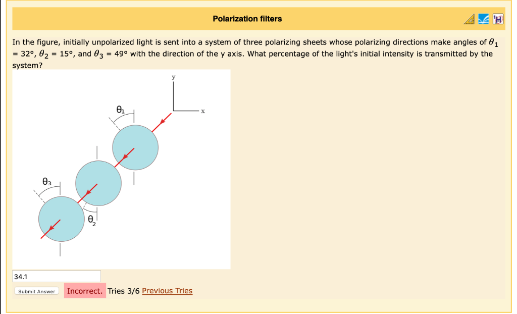 Solved Polarization filters In the figure, initially | Chegg.com