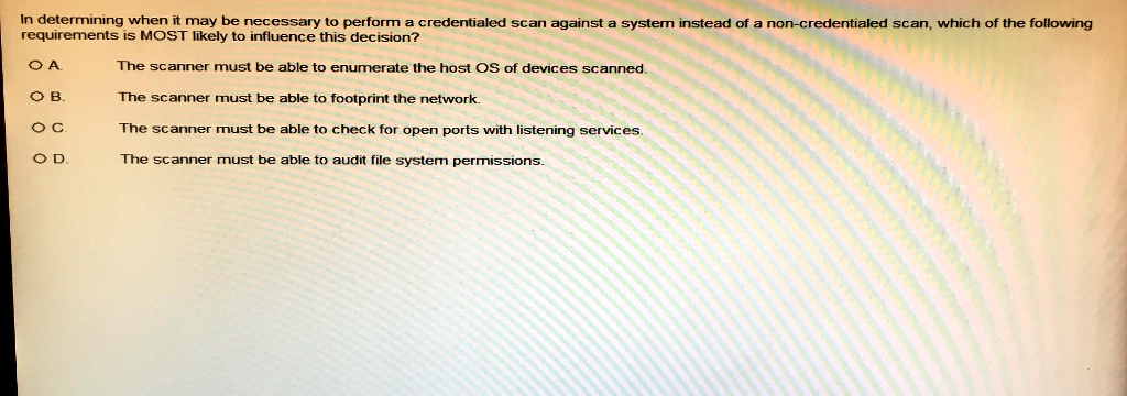 Solved In determining when it may be necessary to perform a | Chegg.com