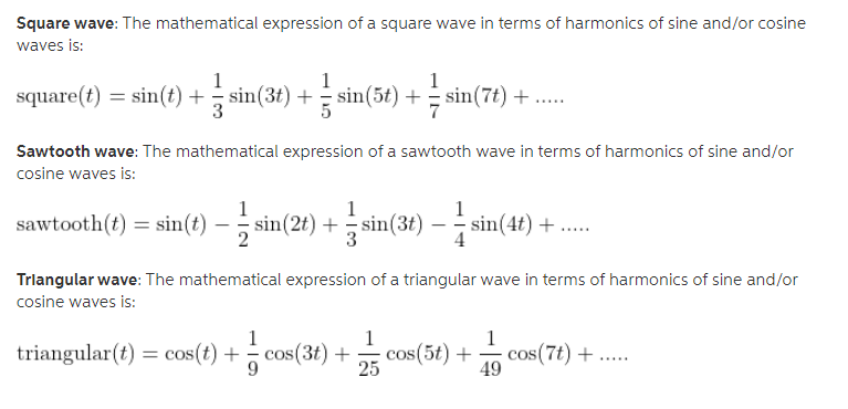 Solved Square wave: The mathematical expression of a square | Chegg.com