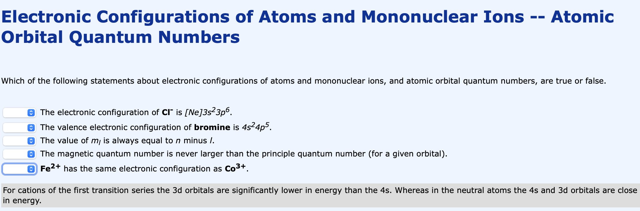 Solved Atomic Electronic Configurations of Atoms and | Chegg.com